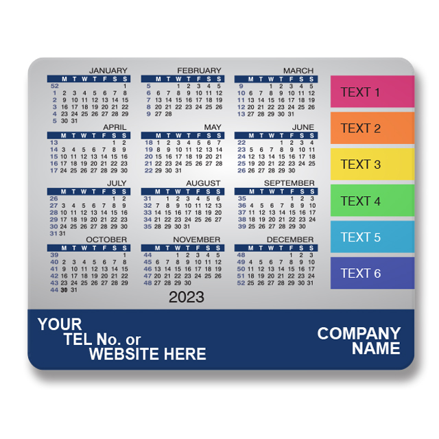 Our Yearly Calendar Coasters